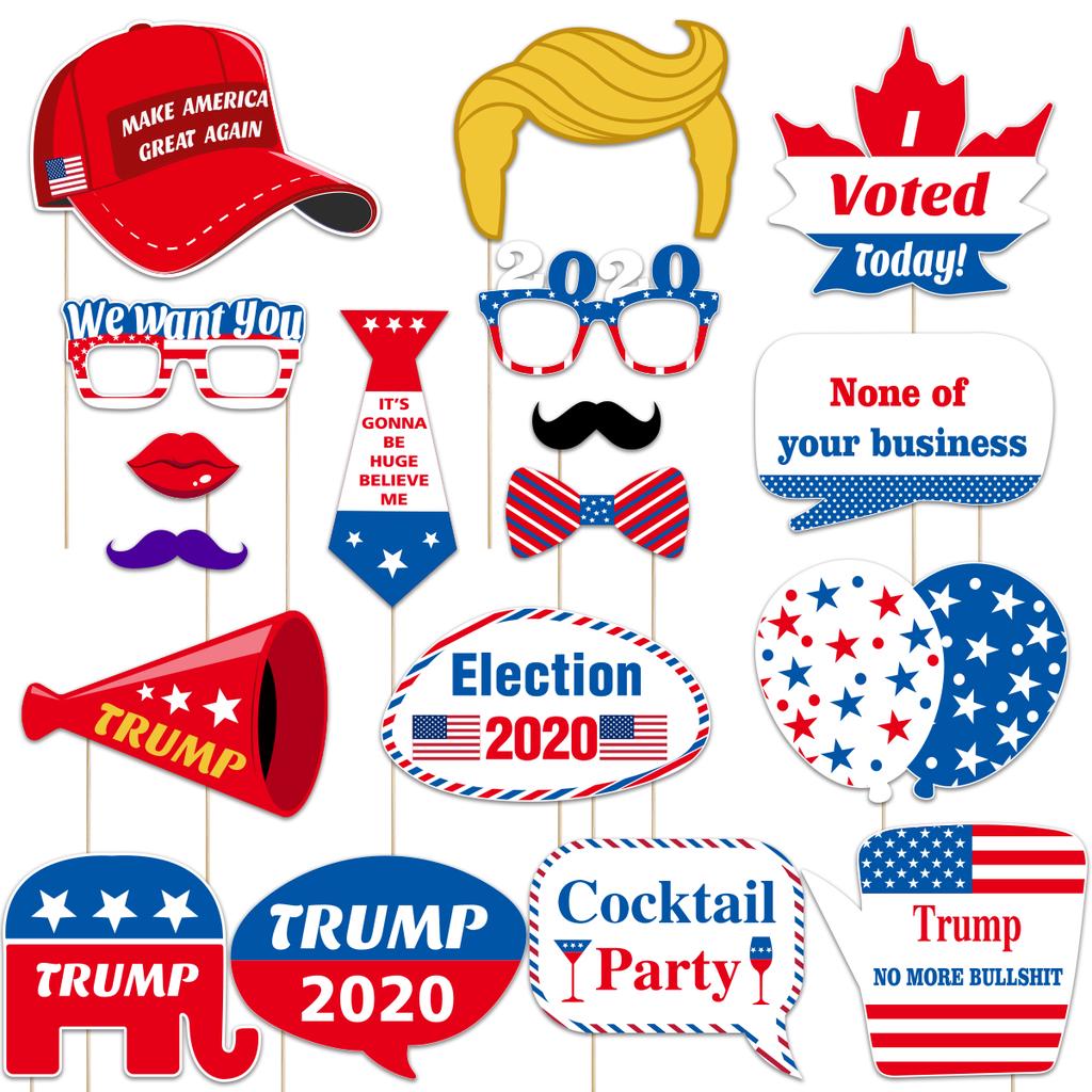 Buy 18PCS 2020 President Election Creative Eco-friendly Voting Slogan ...