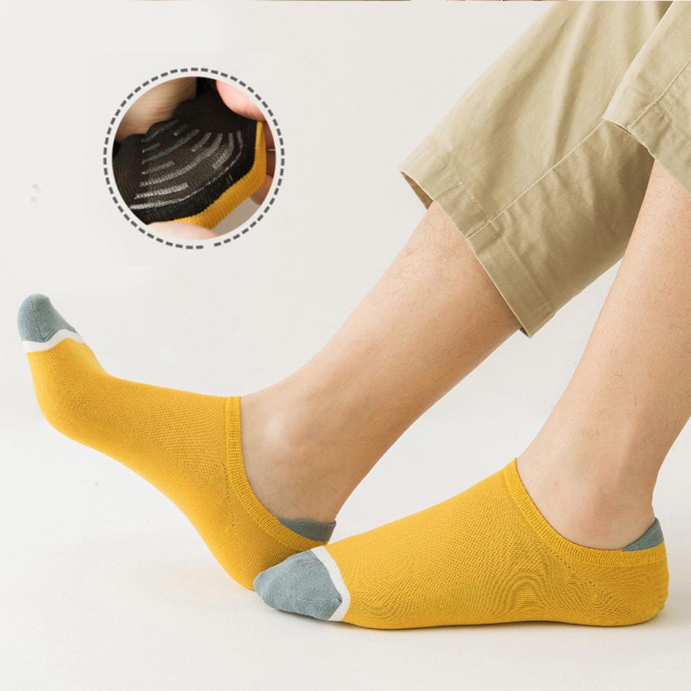 Buy 3 Pairs Low Cut No Show Invisible Cotton Socks For Men Loafer Boat ...