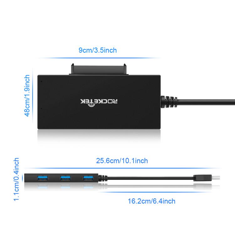 Buy Multi Usb 3.0 Hub Port 2.5 SATA Adapter Splitter Power Hard Drive ...