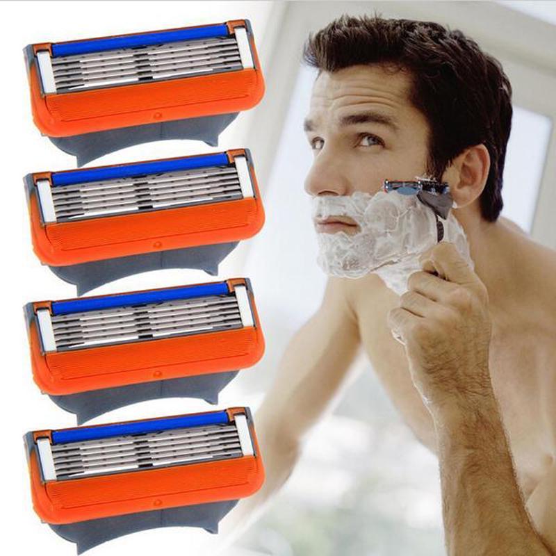 Buy 4Pcs/Pack Razor Blade For Men Shaving Blades Safety Blades Cassette ...