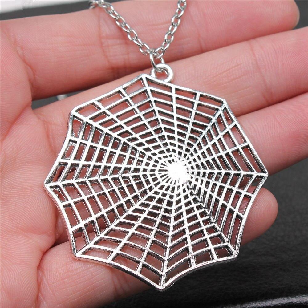 💰Kaufe 1pcs Zinc Alloy Spider Web Charms Necklaces Jewelry For Women ...