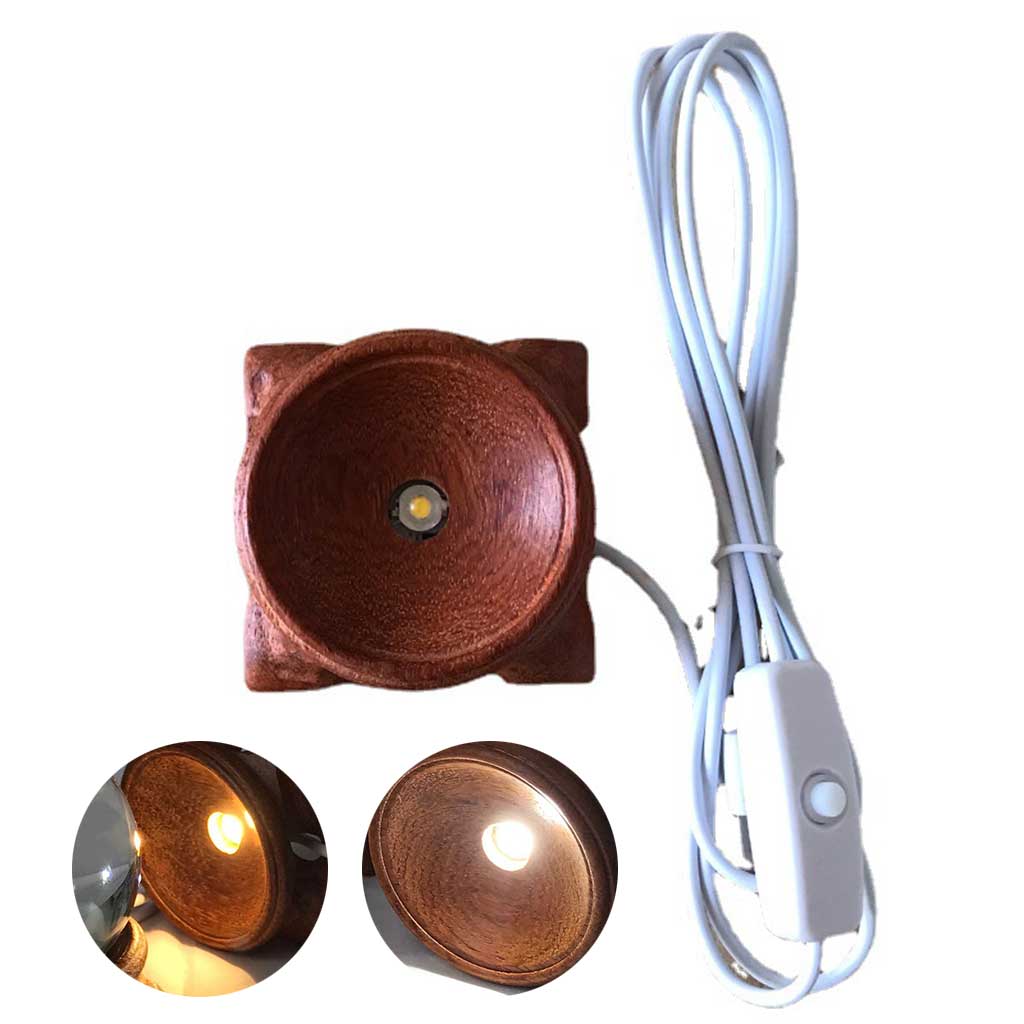 Buy DIY Solid Wood Led Light Dispaly Base LED Lights Display Base ...