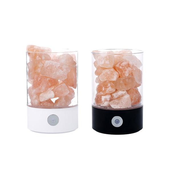 Himalayan Crystal Salt Lamp Natural Crystal Night Light Colorful Soft ...