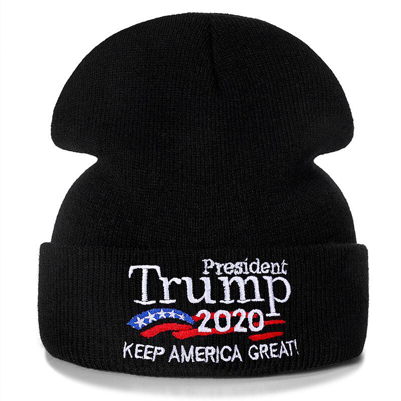 Buy Unisex Trump President 2020 Winter Hat Cotton Casual Beanies For ...