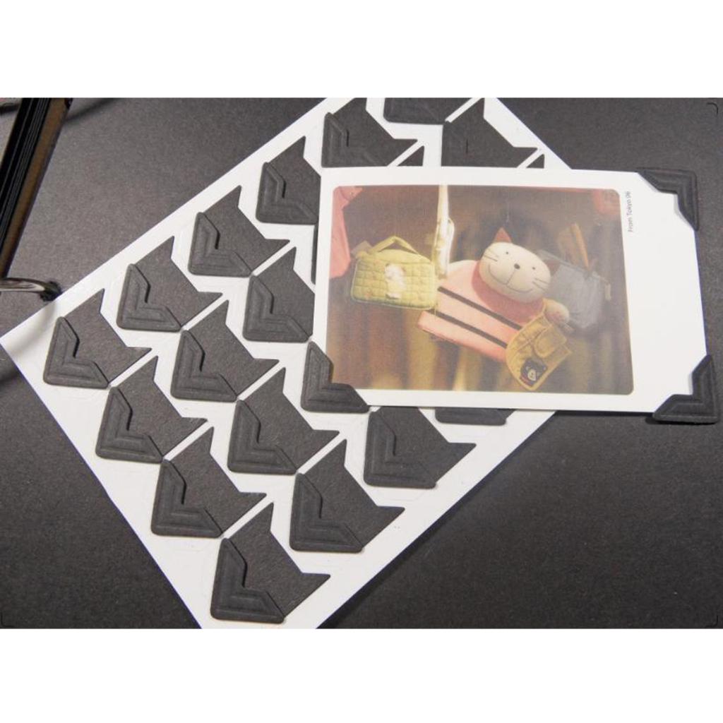 Buy 6 Pieces Photo Mounting Sticker Paper Corner Stickers for ...