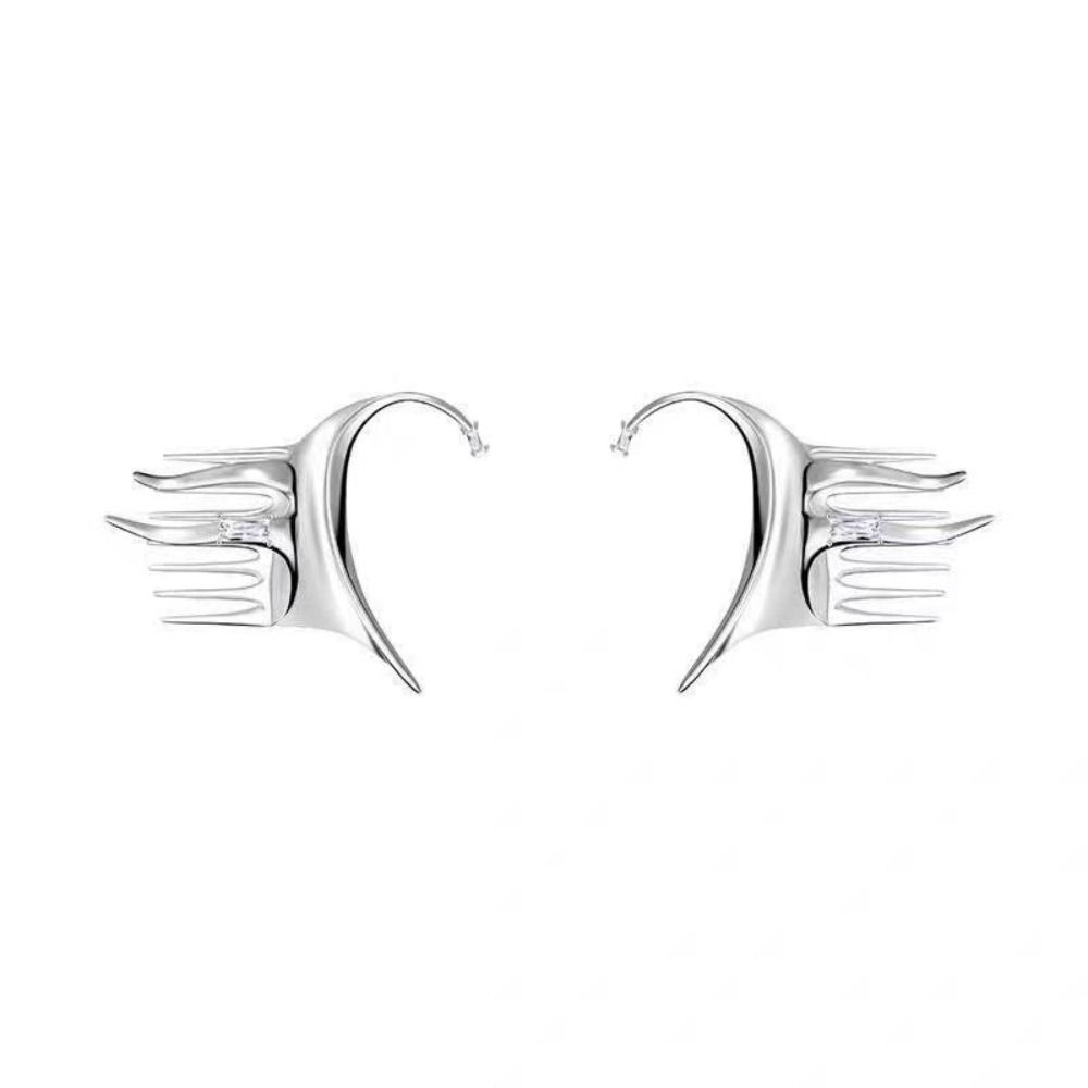 Cheap 2Pairs Without Piercing Earrings Fairy Elf Ear Clips Metal Punk ...