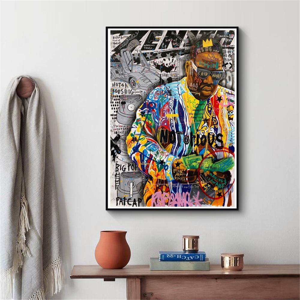 Buy Modern Graffiti Artwork Tupac Singer Hip Hop Canvas Posters 2Pac ...