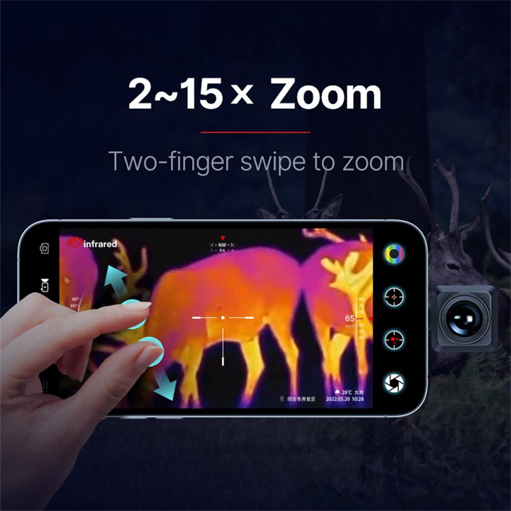 InfiRay T2 PRO Thermal Imager For Hunting Outdoor Search 1492m 256x192 ...