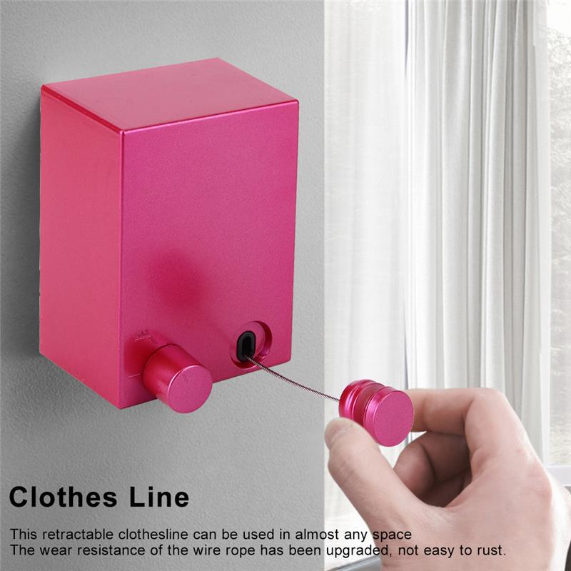 Buy Wall Retractable Clothesline Indoor Clothes Drying Line for Hotel ...
