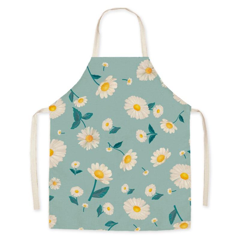Cheap Kitchen Aprons, Daisy pattern Apron, Stain Resistant Aprons Quick ...