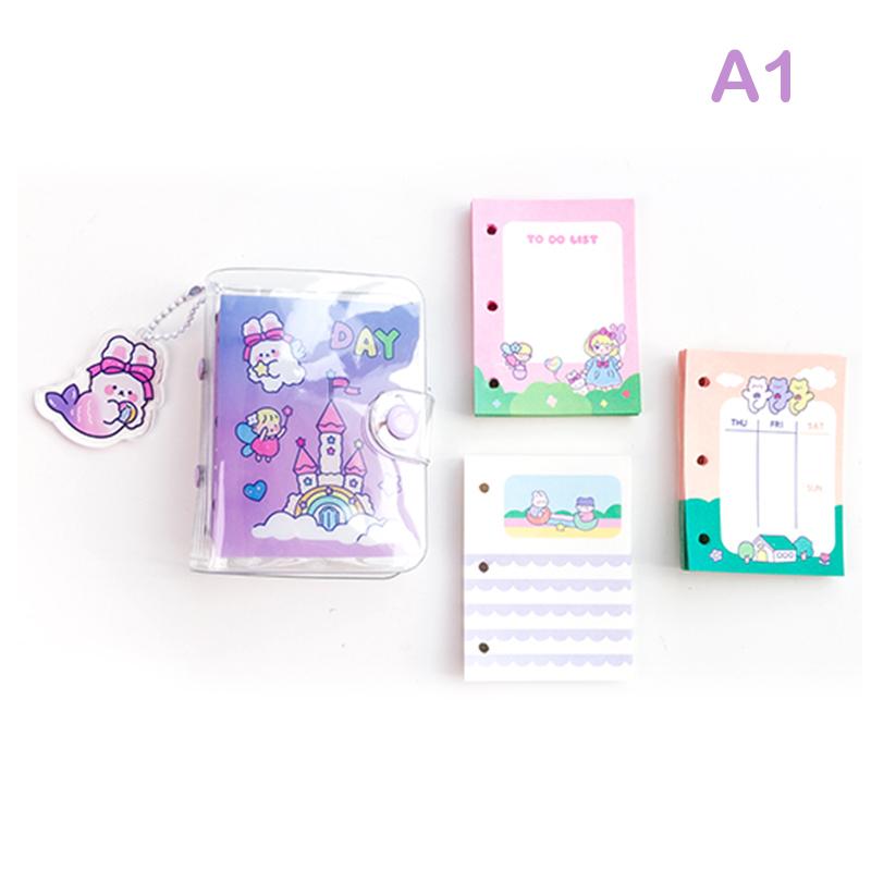 Buy Cute Mini Pocket 3 Ring Diary Notebook Binder Birthday Gift School ...
