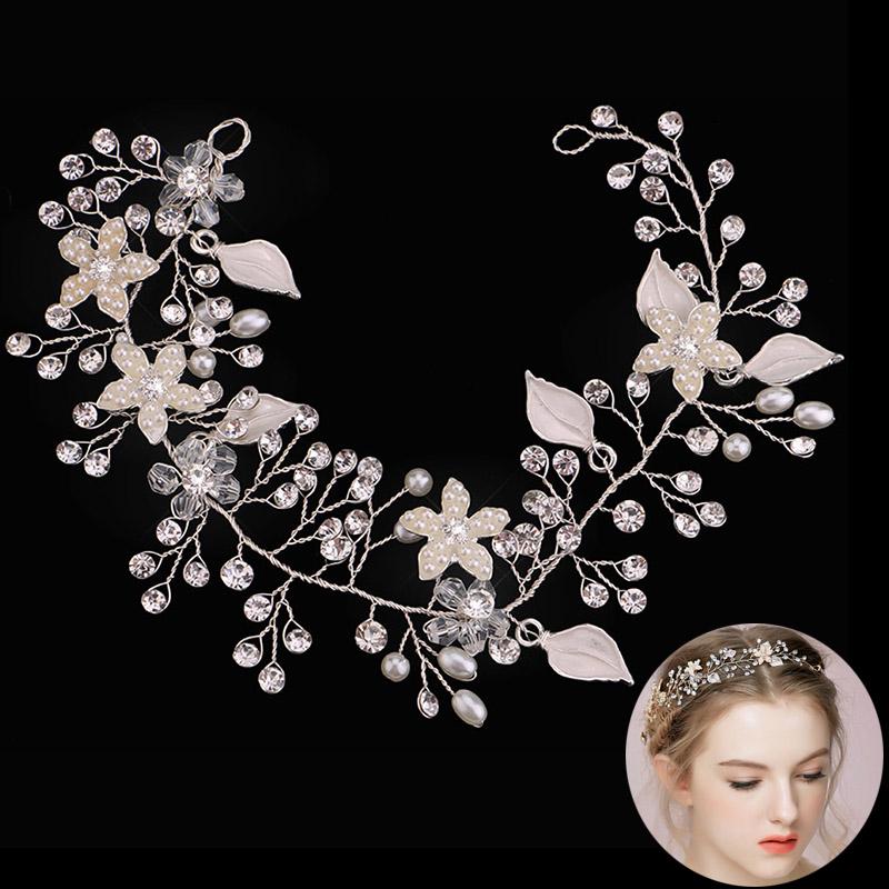 Buy 2017 New Fashion Flower Hair Jewelry Headdress Wedding Hair ...