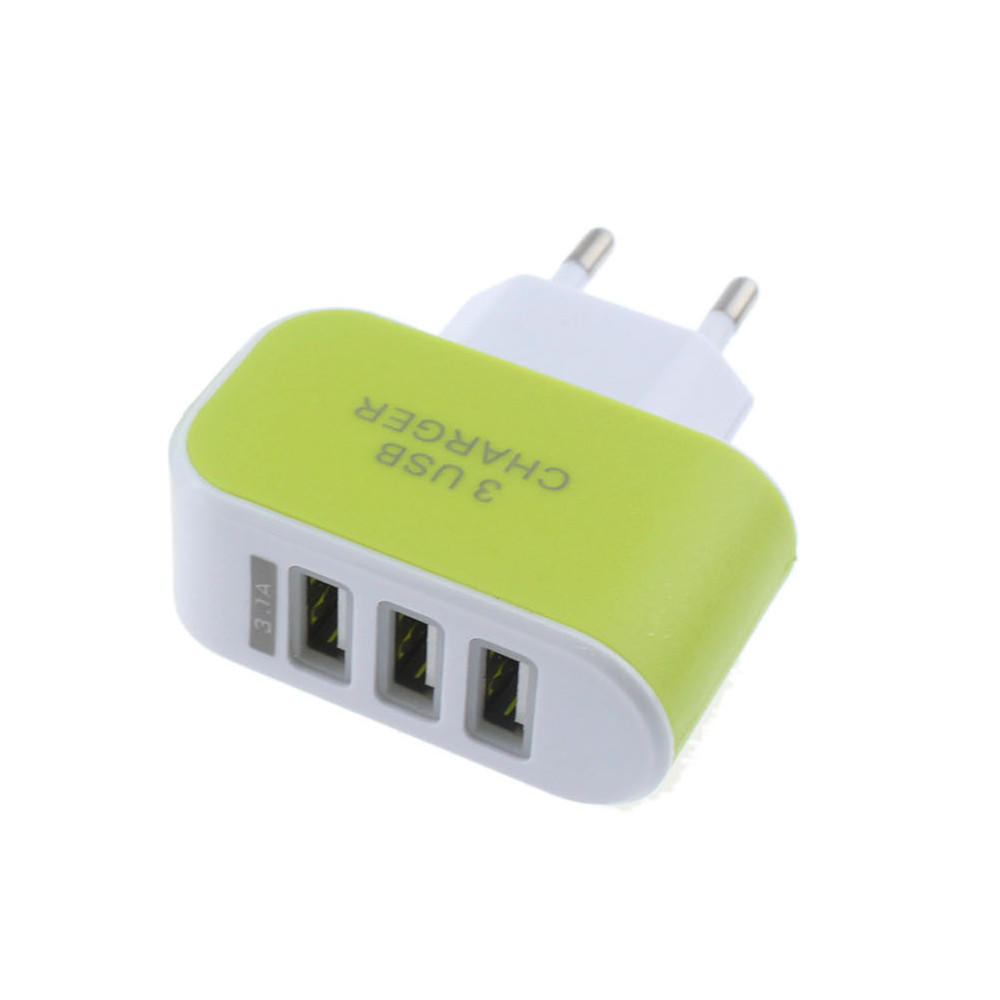 Cheap 3.1A Triple USB Port Wall Home Travel AC Charger Adapter For ...