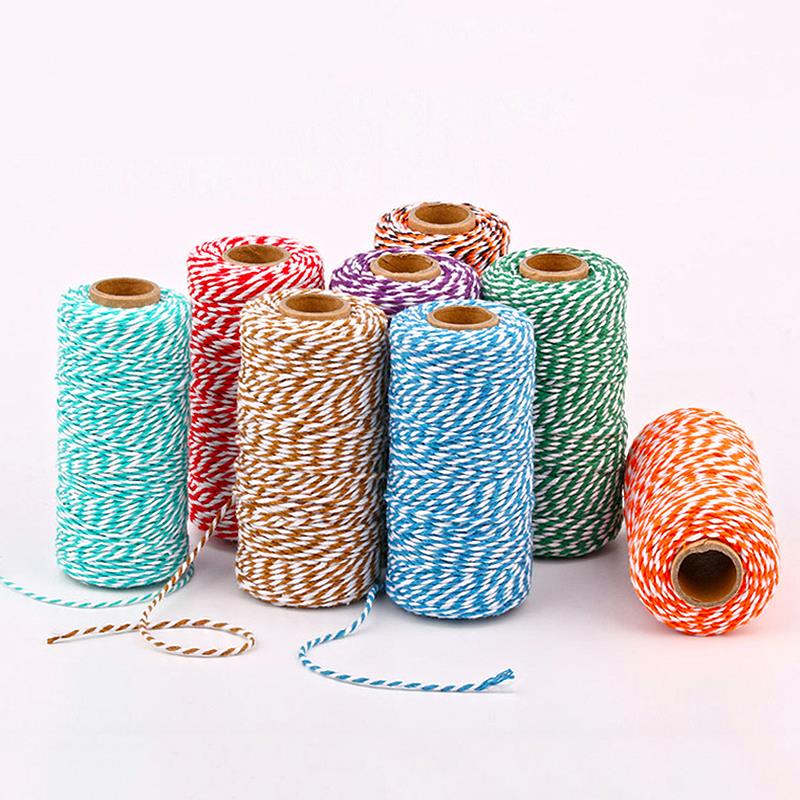 Charm Twine String Cord Rope Cotton Ropes Rustic Country Two-tone Craft ...