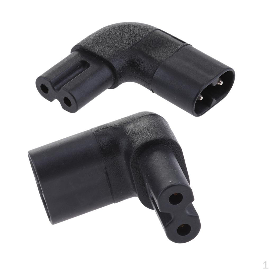 Cheap 2Pcs IEC320 C7 To C8 Right Angle 90 Degree Angled AC Power ...
