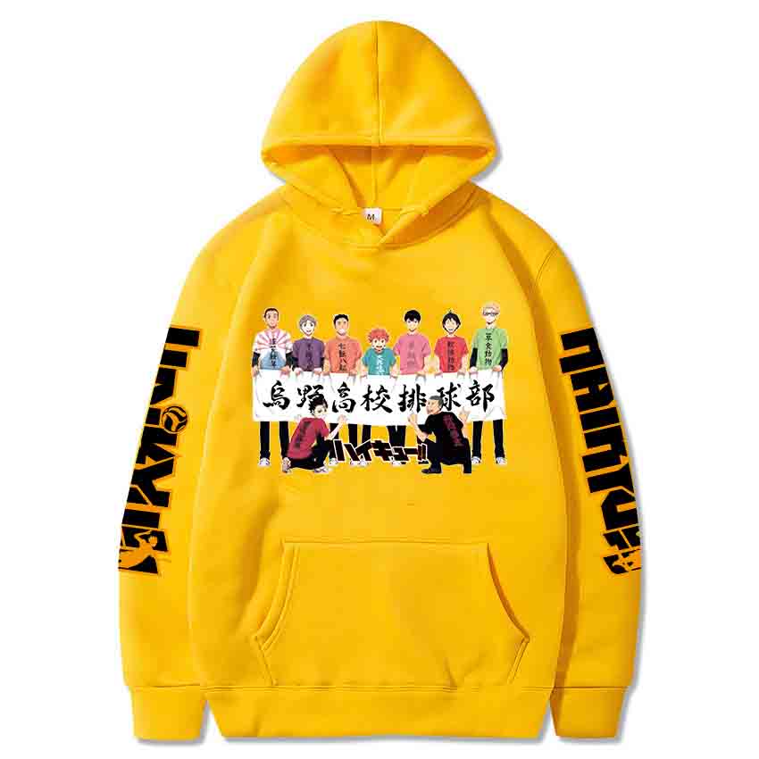 Buy Haikyuu Cosplay Hoodie Harajuku Sweatshirt Karasuno High School ...