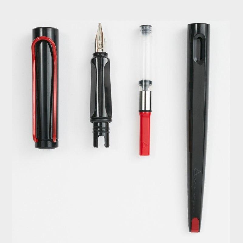 Buy Fountain Pen Plastic Ink Pen Long Body EF/ Nib Optional Student ...