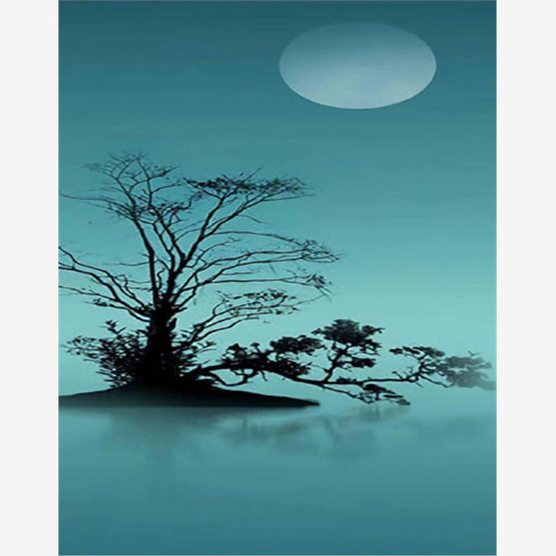 Buy Shadows of Trees In Moonlight Diamond Painting Cross Stitch Full ...