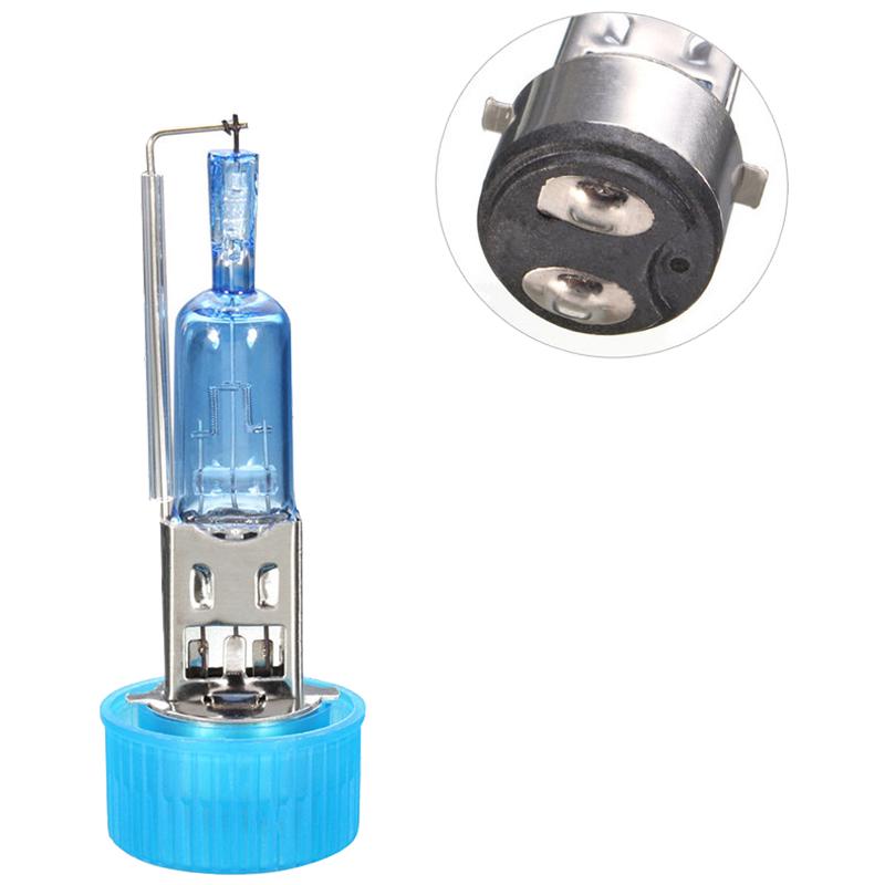 Buy 2x BA20D Natural White Halogen Lamp Bulb 50W 4500-5000K Car Head ...