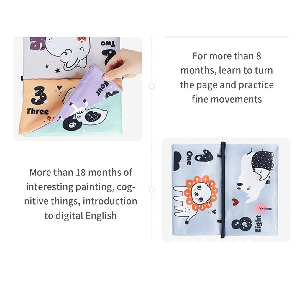 Buy Haha Mirror Cloth Book Young Baby Puzzl Cloth Book To Stimulate ...