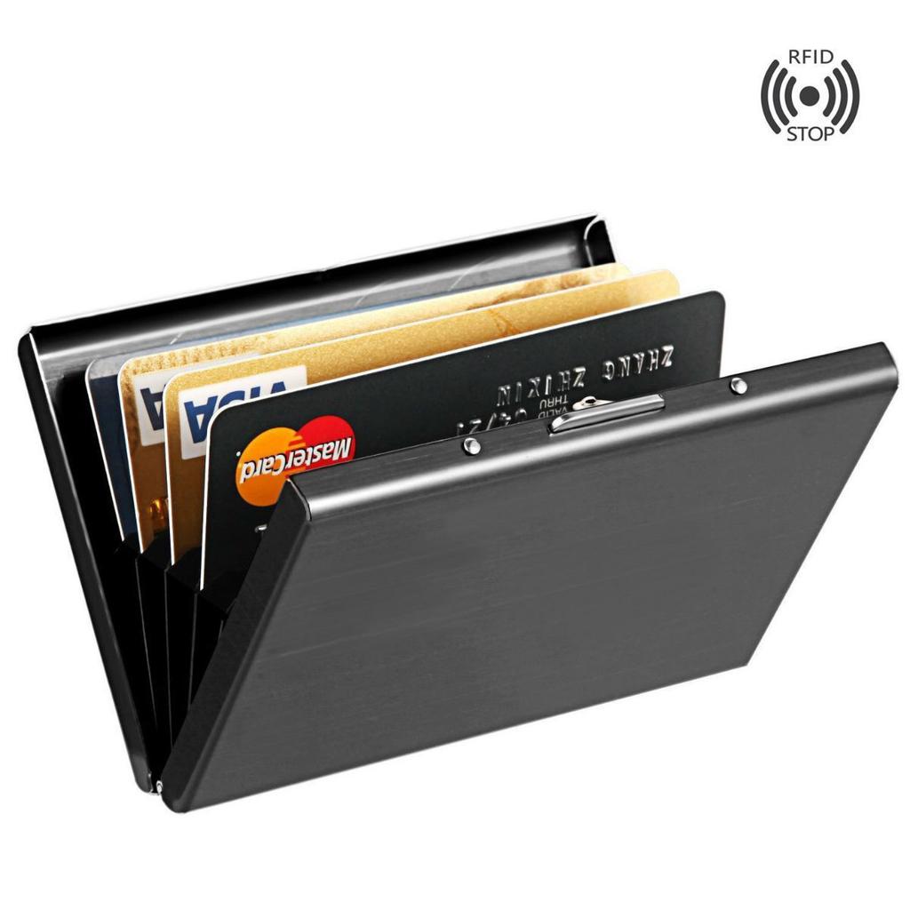 Cartera de metal de acero inoxidable para tarjetas – comprar a precios ...