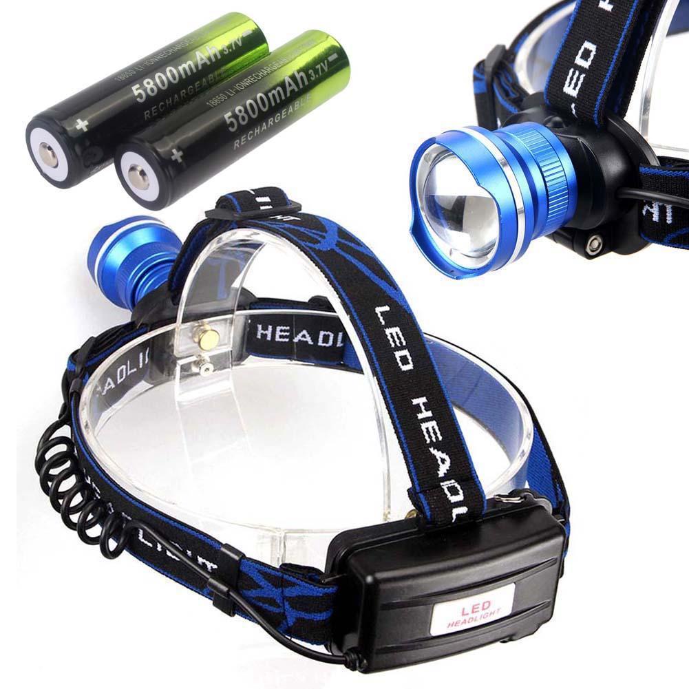 Buy 3000lm X- T6 LED Rechargeable Headlamp Focus Headlight + 18650 ...