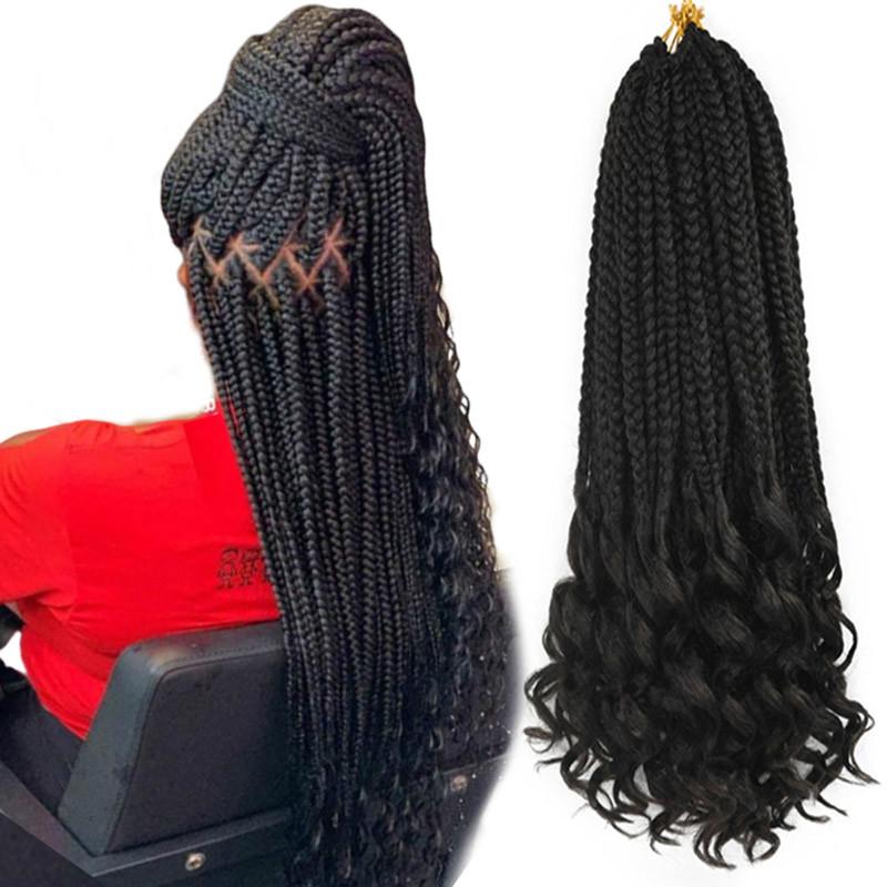 Buy 12 Inch Goddess Box Braids Crochet Braid Hair Extensions Ombre 24 ...