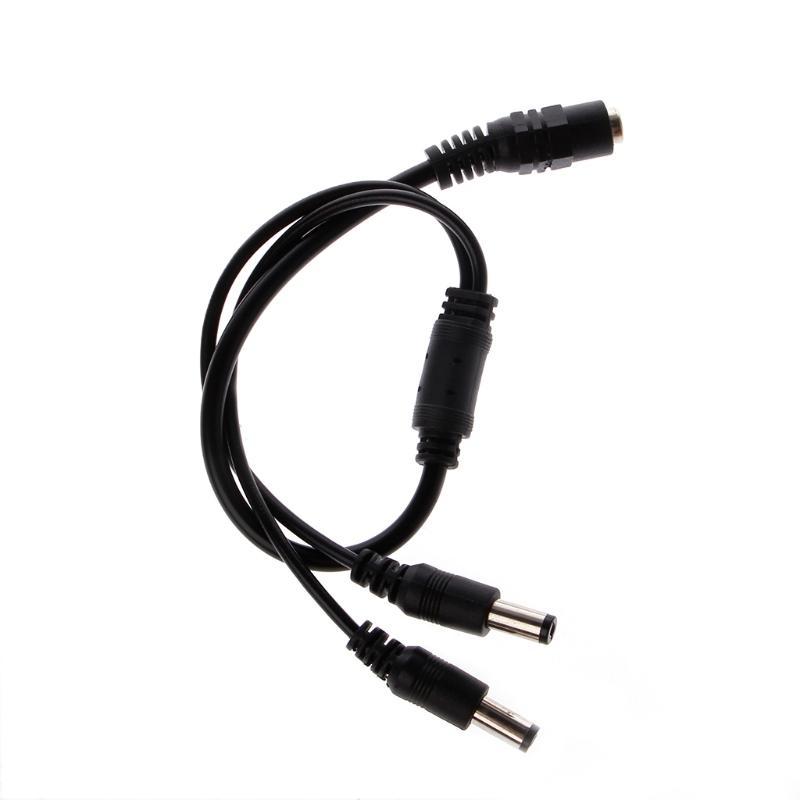 1 Female To 2/3/4/5 Male Plug 5.5x2.1mm Port 12V DC Power Adapter ...