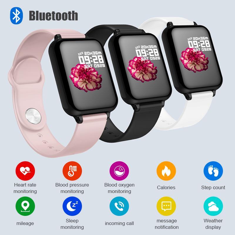 Buy Smart Watch Waterproof Heart Rate Monitor Blood Pressure Multiple ...