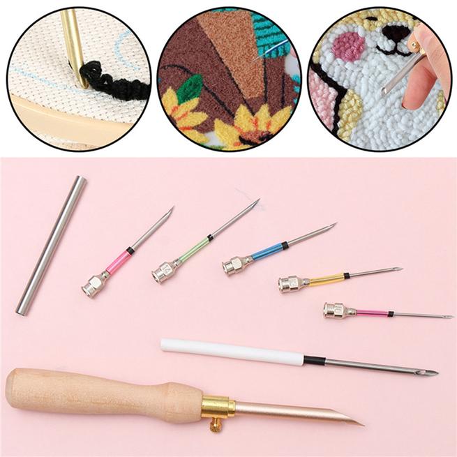 Cheap Multicolor Color 11-Piece Embroidery Needle Wool Poke Knitting ...