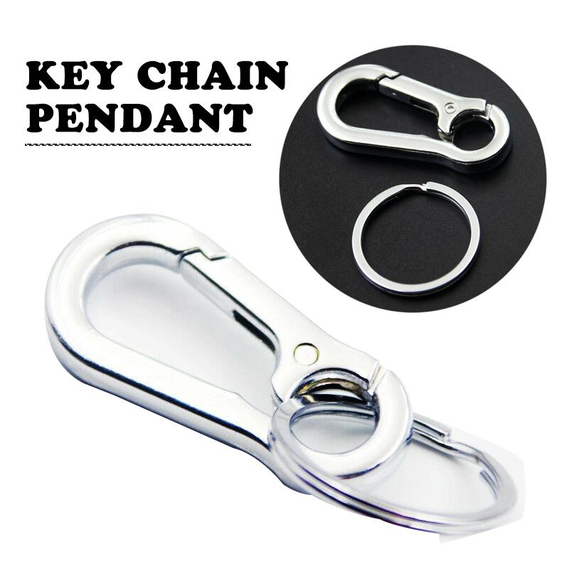 Buy Dagu Men Waist Belt Clip Hanging Silver Zinc Alloy Metal Keychain ...