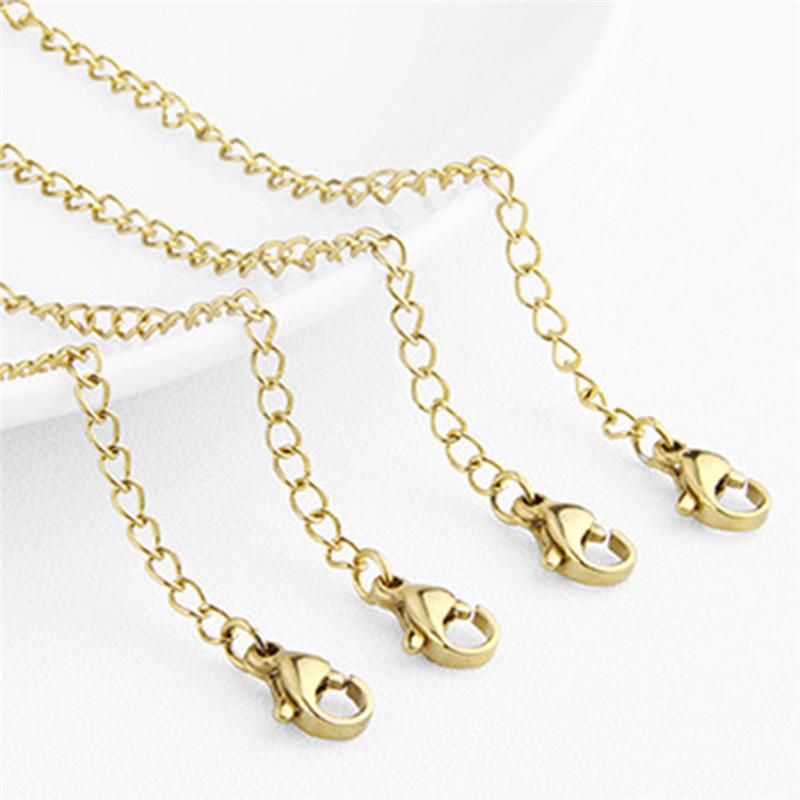 Buy Extended Extender Chain Stainless Steel Link Chains Fashion Metal ...