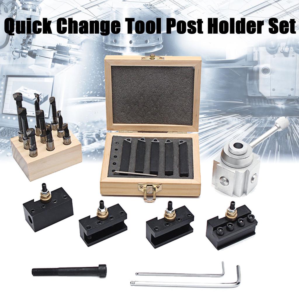 Buy 19PCS Mini CNC Lathe Tool Holder Quick Change Tool Post Holder ...