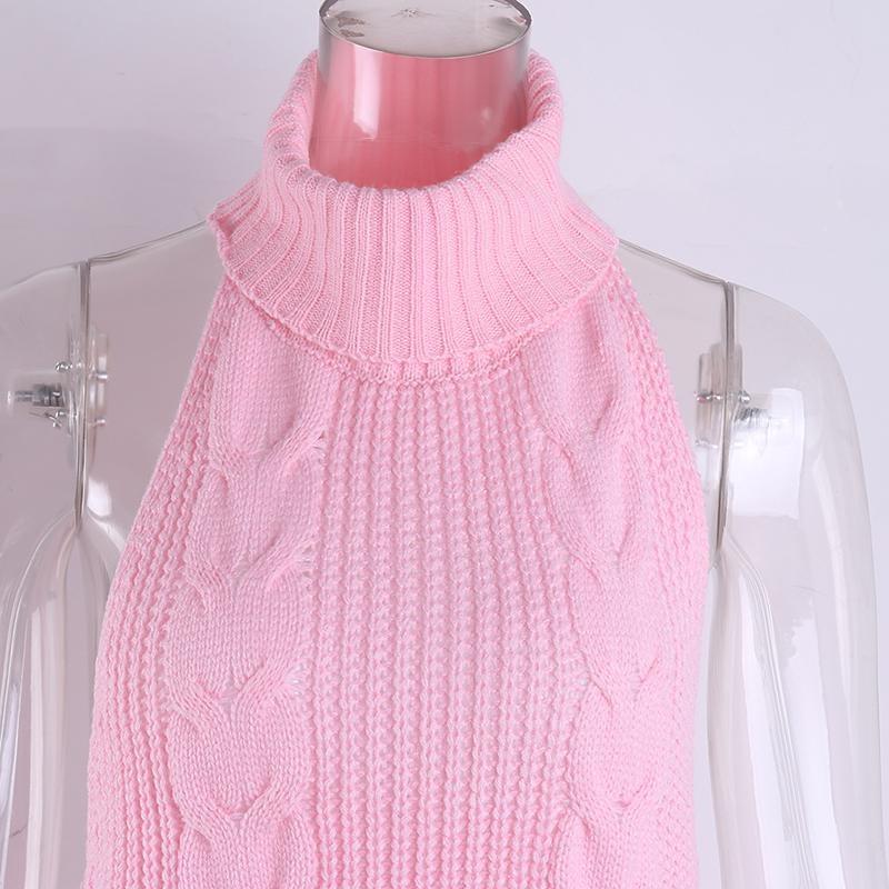 Buy Sexy Virgin Killer Japanese Sexy Backless Long Sweater Turtleneck ...