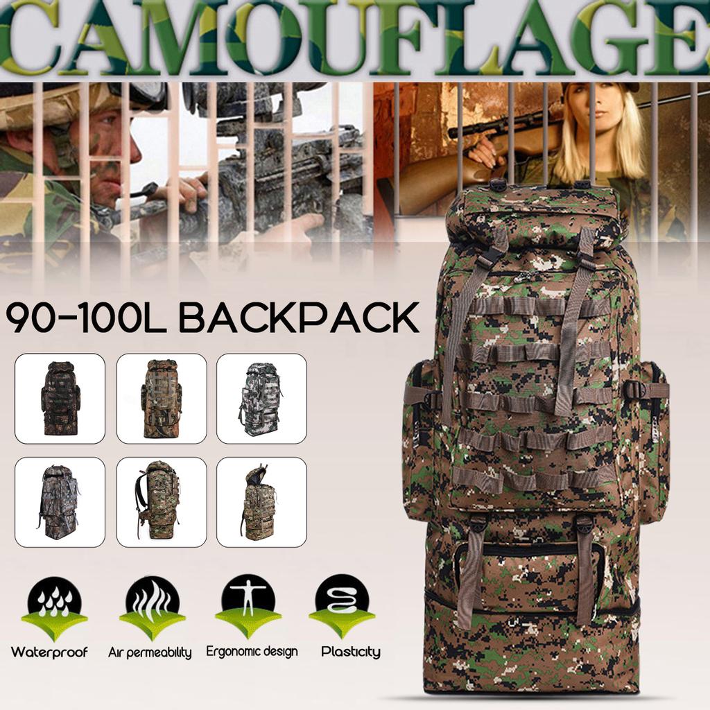 100L Multi-Color Large High Quality Waterproof Tactical Exercising ...