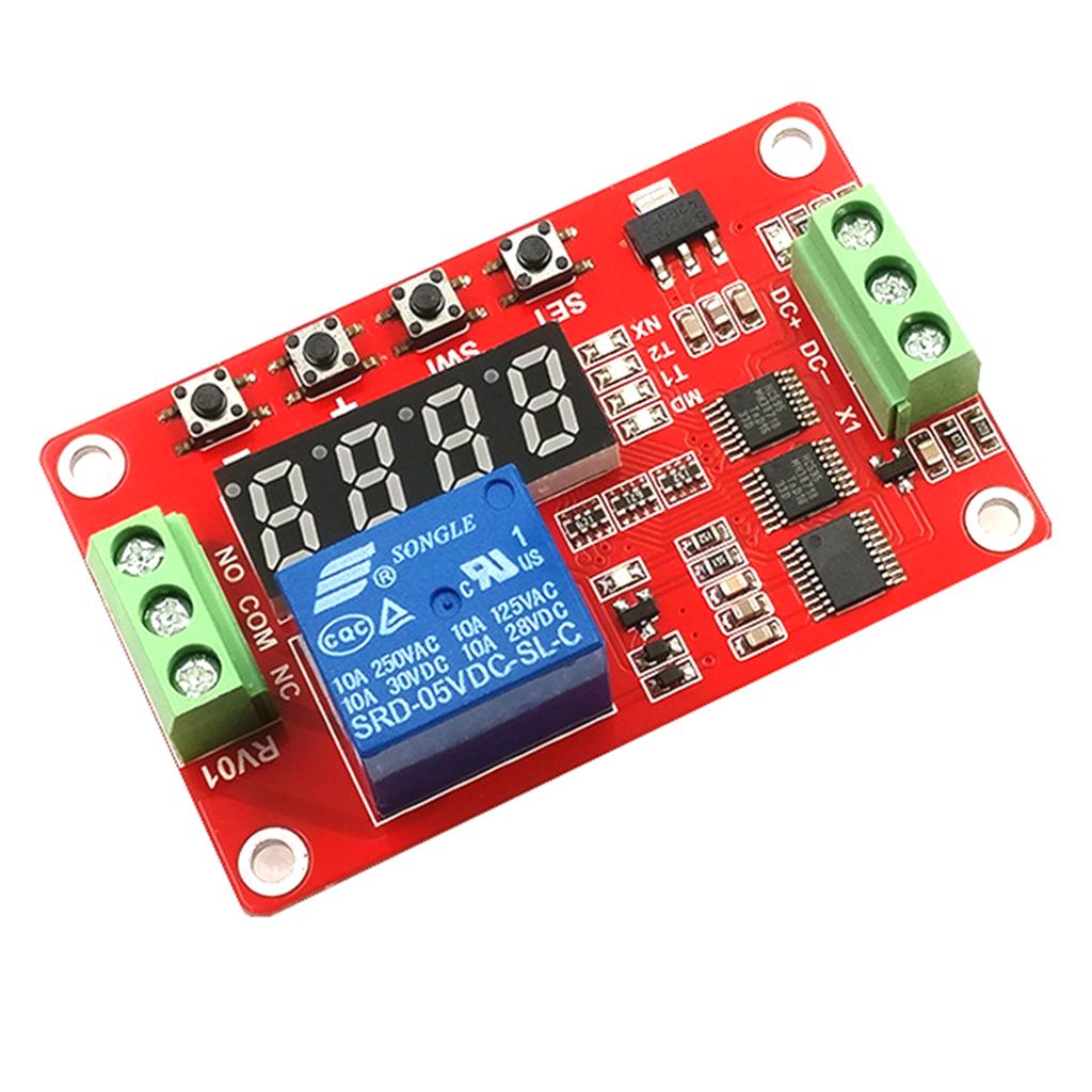 DC 12V LCD Display Cycle Delay/Selflock/Cycle/Timer Relay Switch Module ...