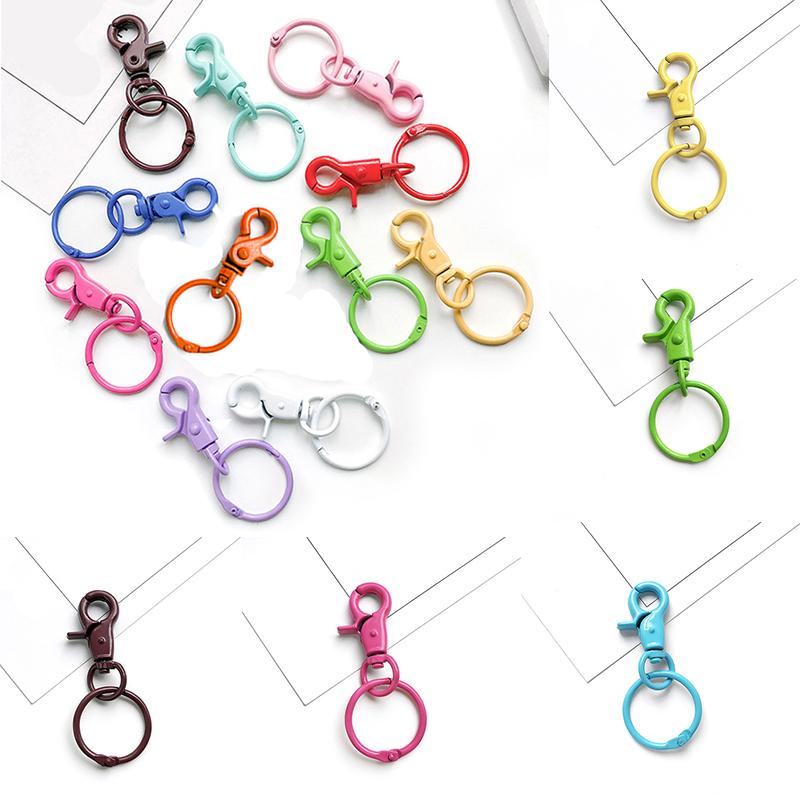 Cumpără 1Pcs Simple Candy Color Metal High Quality Key Ring Pendant ...