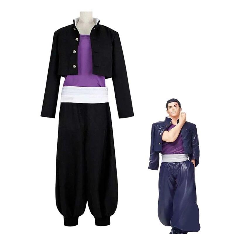 Buy Anime Jujutsu Kaisen Todo Aoi Cosplay Costume Top Pants Jacket Belt ...
