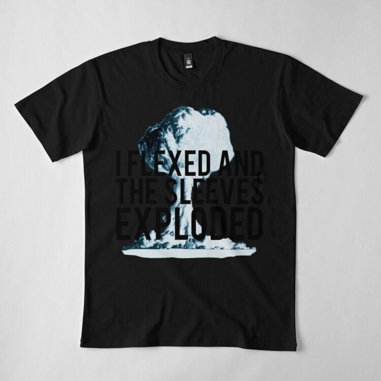 Satın alın Men Premium Cotton Harajuku T-Shirt The Sleeves Exploded ...