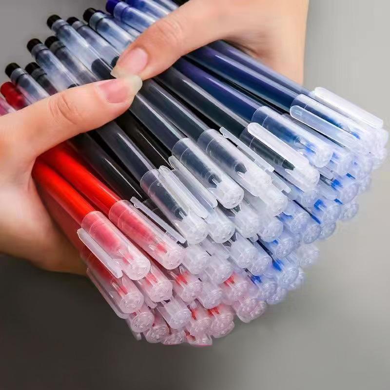 Buy Big Capacity Gel Ink Pen 12Pcs Full Needle Gel Pen 0.5mm Nib 1800m ...