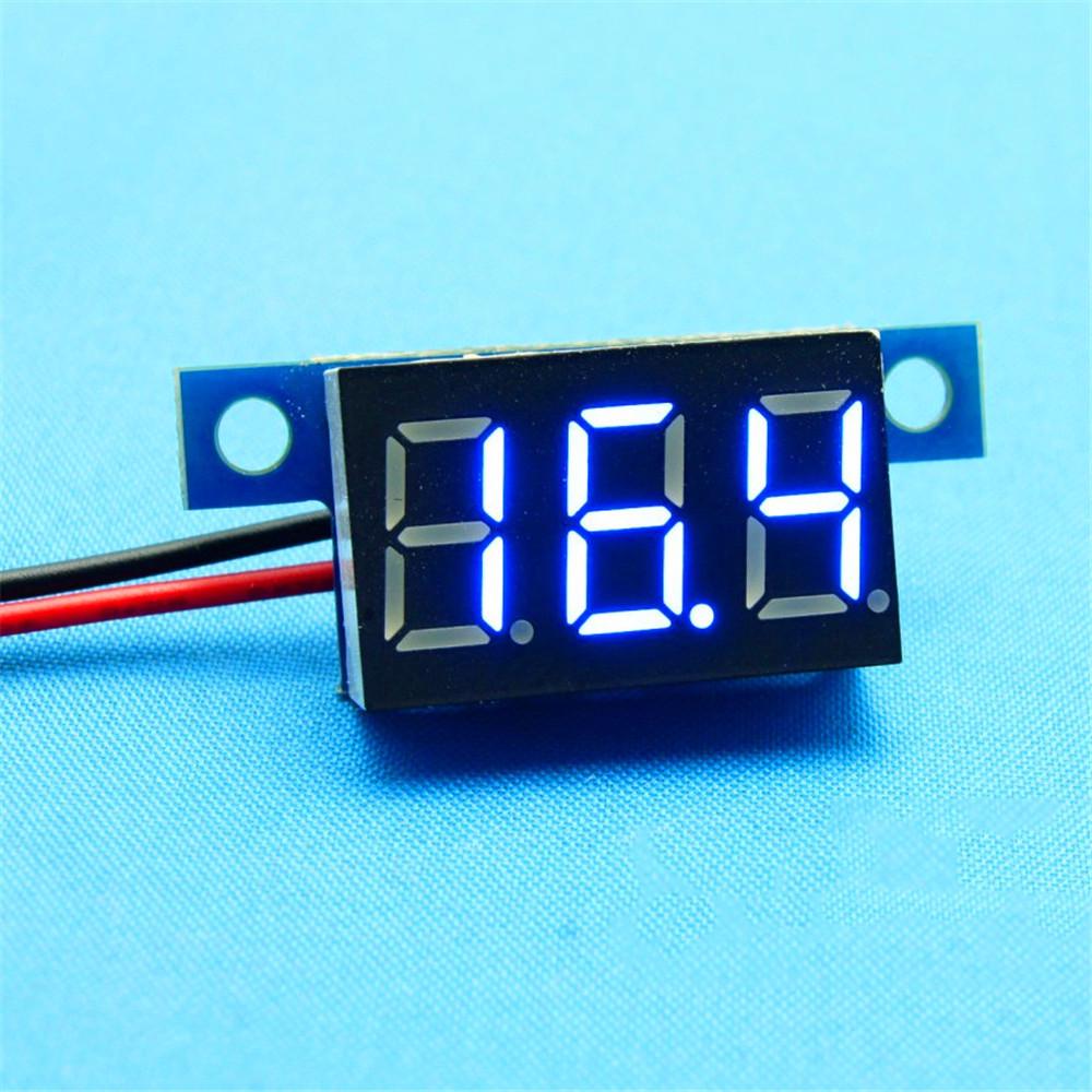 Buy Blue LED Panel Meter Mini Lithium Battery Digital Voltmeter DC 3.3V ...