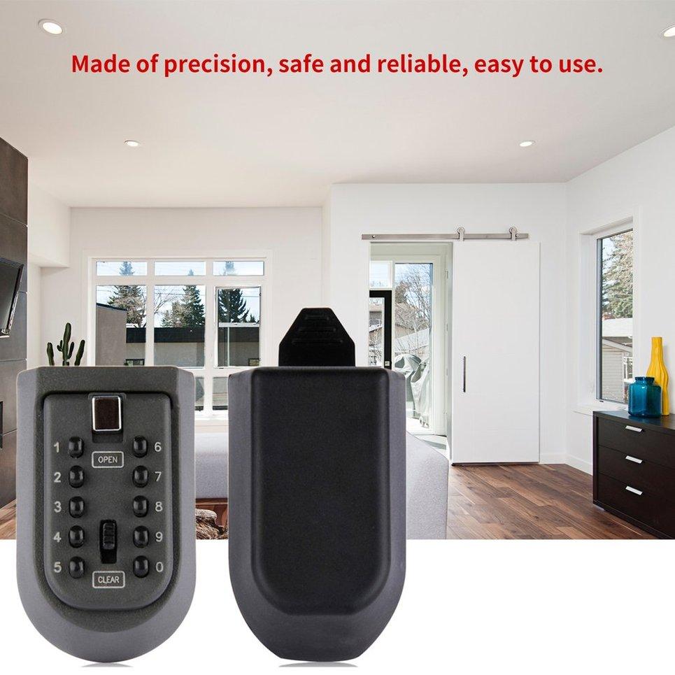 Key Box Wall-mounted 4 Combination Password Key Safe Box Key Lock ...