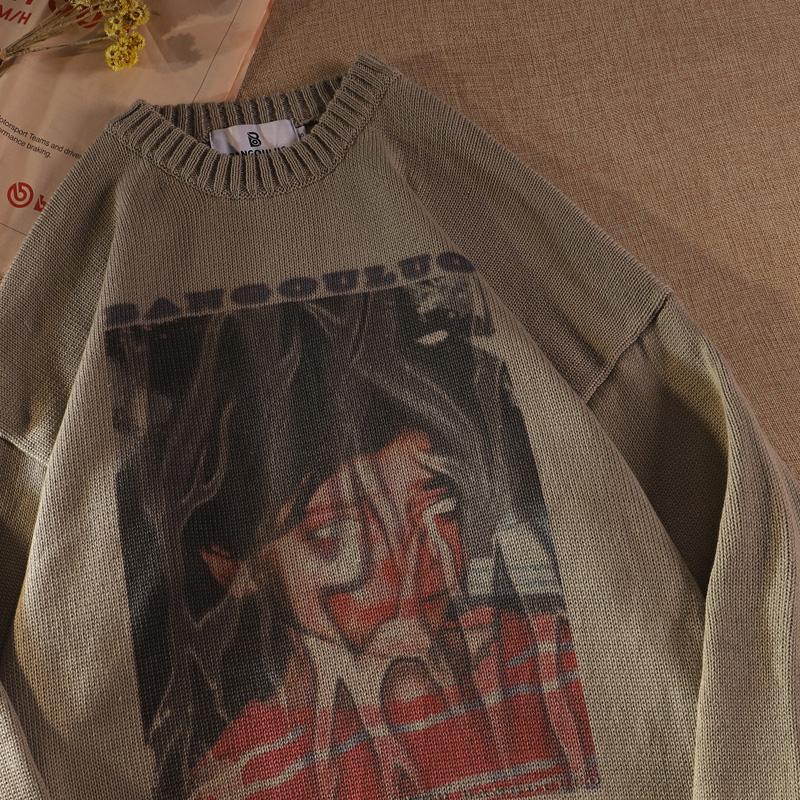 Cheap 2022 Women's Knitted Goth Y2K Sweater Pullovers Ladies Winter ...