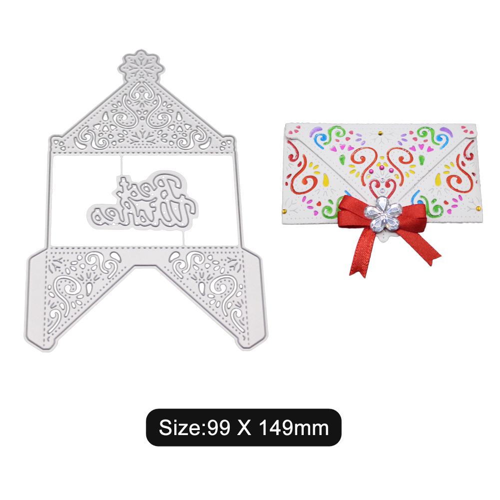 Hollow Lacework Envelope Metal Cutting Dies for DIY Scrapbook Embossing ...