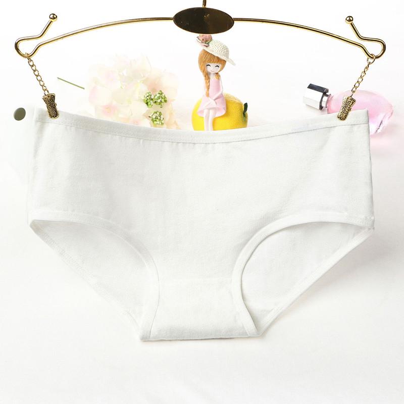 Buy Women's Solid Color Simple Soft Comfortable Underwear at affordable ...
