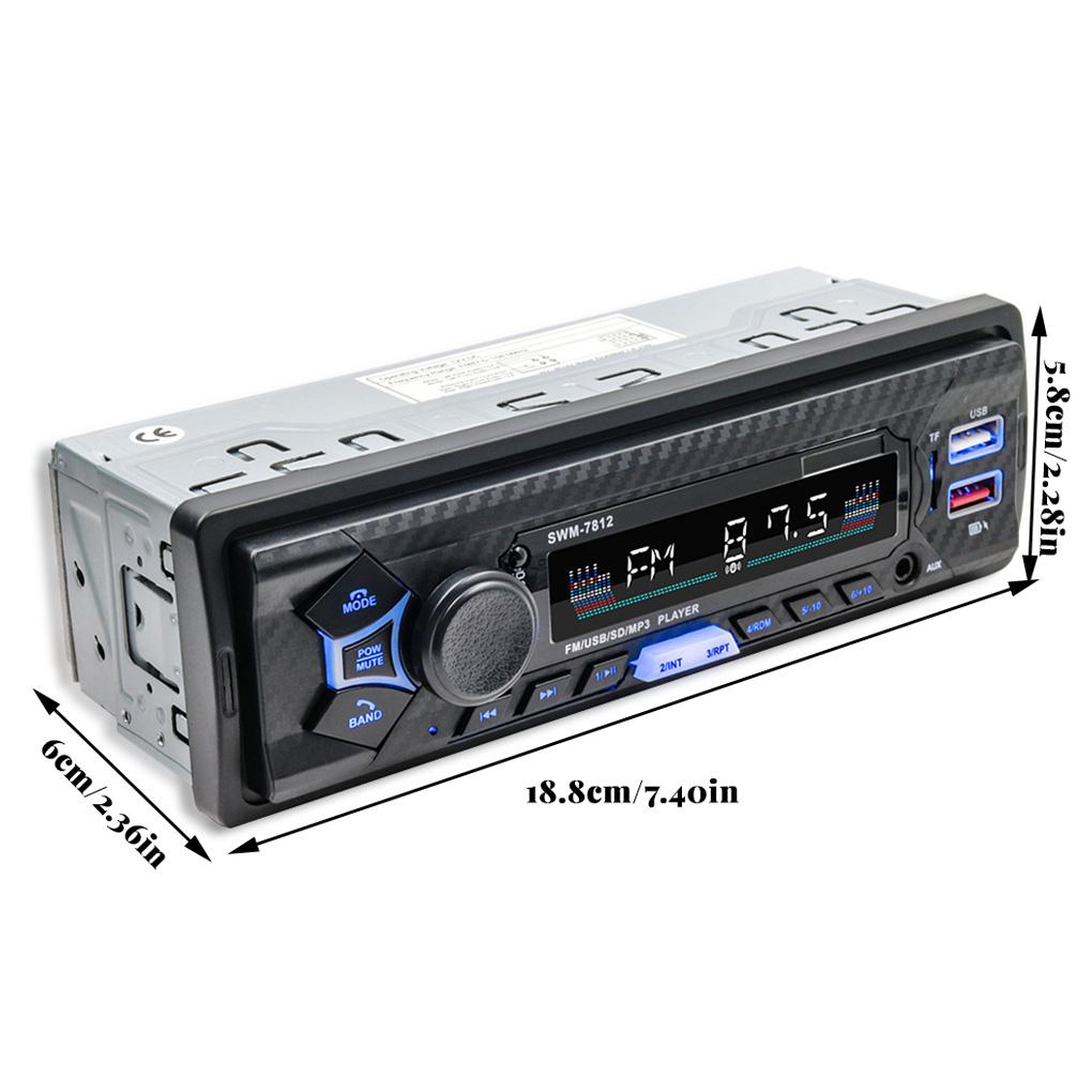 Buy Automotive MP3 Universal 12V Stereo Wireless Bluetooth-compatible 5 ...