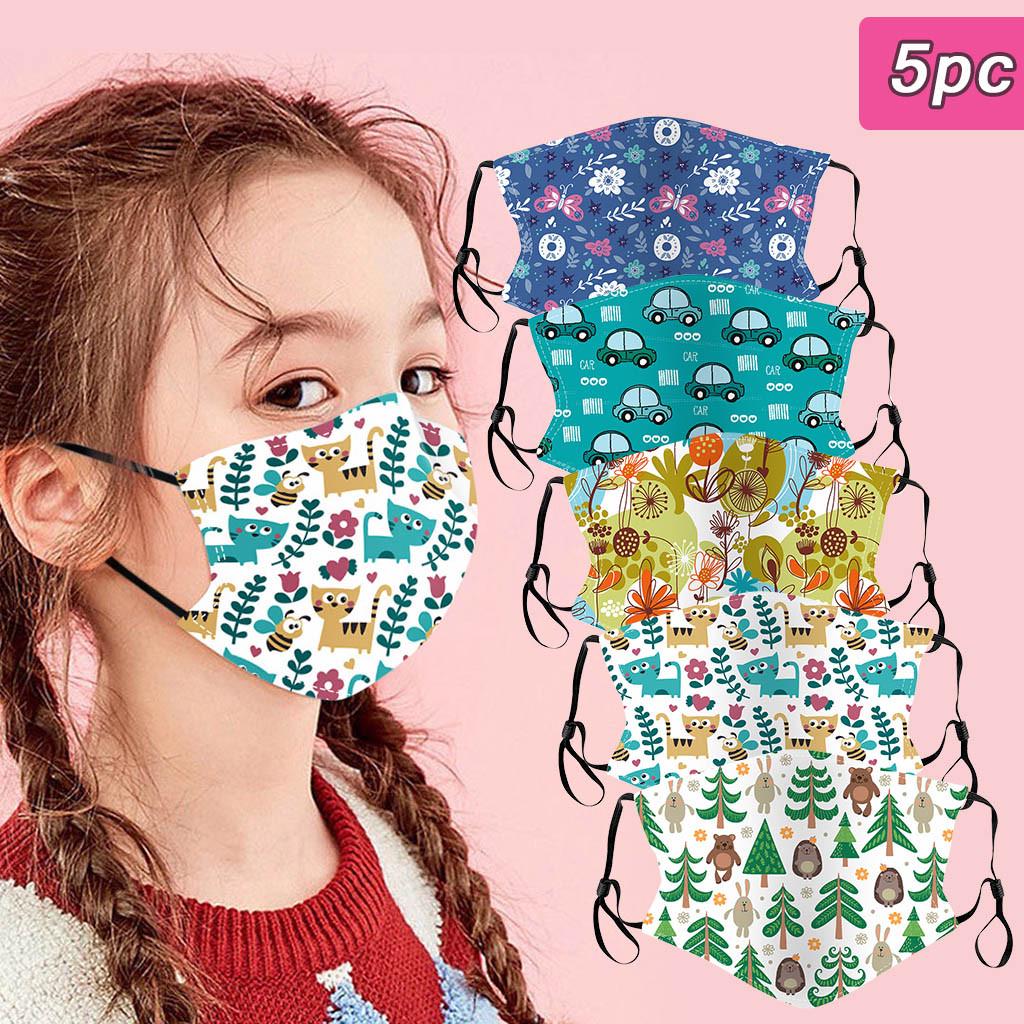Cheap 5PC Kids Children Outdoor Cotton Mouth Masks Dustproof Face Masks ...
