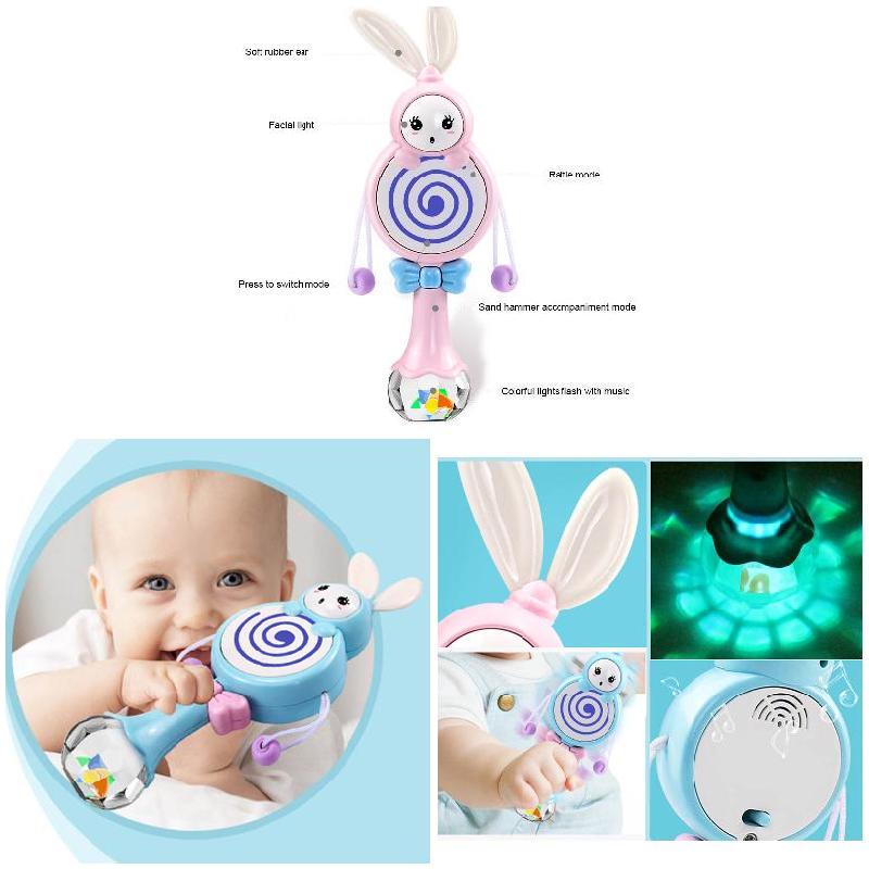 Buy Infant Bell Toys Handbell Electronic Baby Rattle Development Hand ...