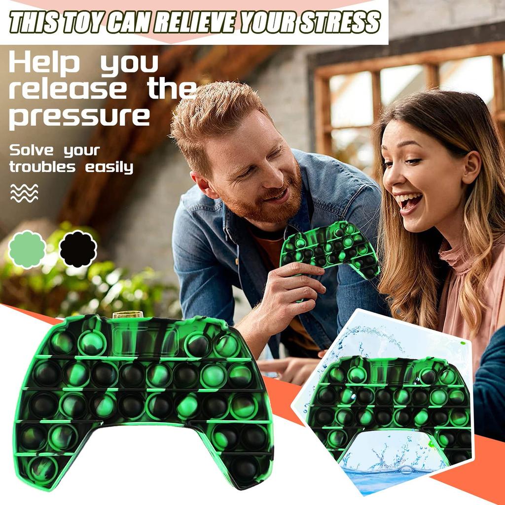 Children And Adults Stress Relief Game Controller Tie-Dyed Silicone ...