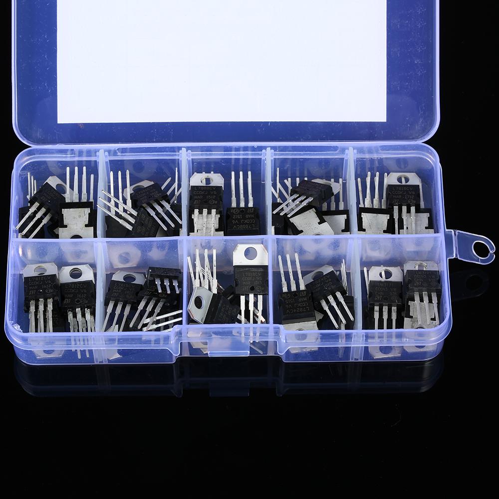 50pcs/set 10 Types L78 Series Mosfet Transistors Assortment Kit Diode ...